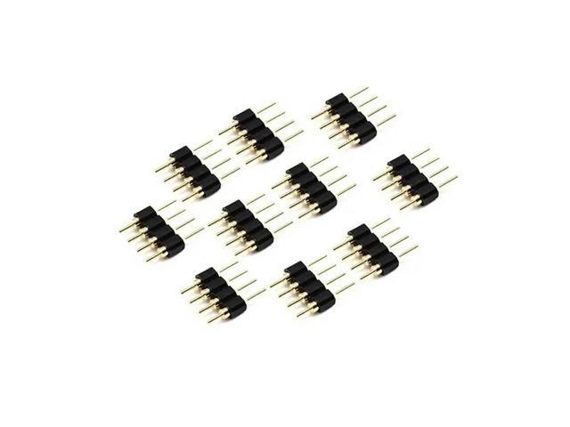 Click here for For 50Pcs 4 Pin Rgb Led Strip Male Plug Adapter Co... prices