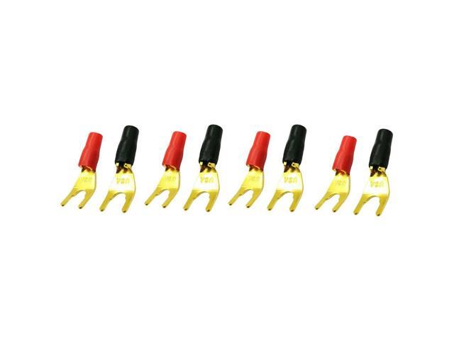 Click here for For 8Pcs/4Pairs Y U Spade Connectors Gold Plated S... prices