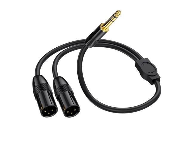 Click here for For 6.35mm TRS Male Plug to 2 Dual XLR Male Microp... prices