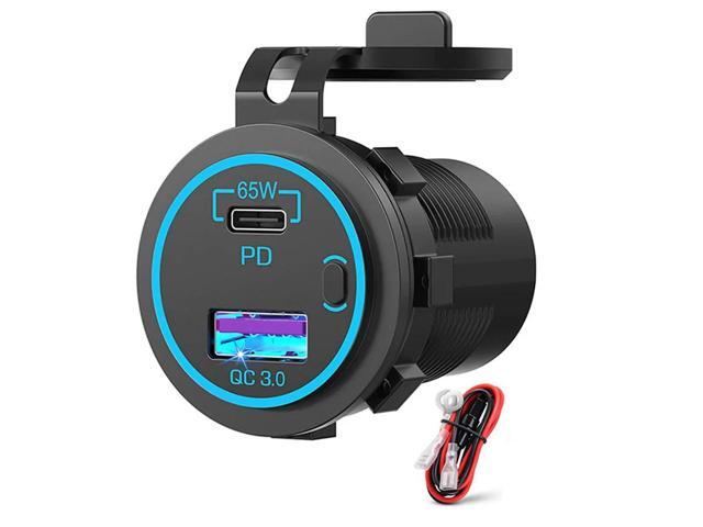 Click here for For 65W PD 12V USB Outlet for Laptop USB C Car Cha... prices