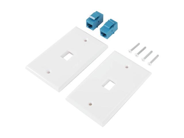 Click here for FOR 2-Pack 1 Port Ethernet Wall Plate  RJ45 Cat6 F... prices