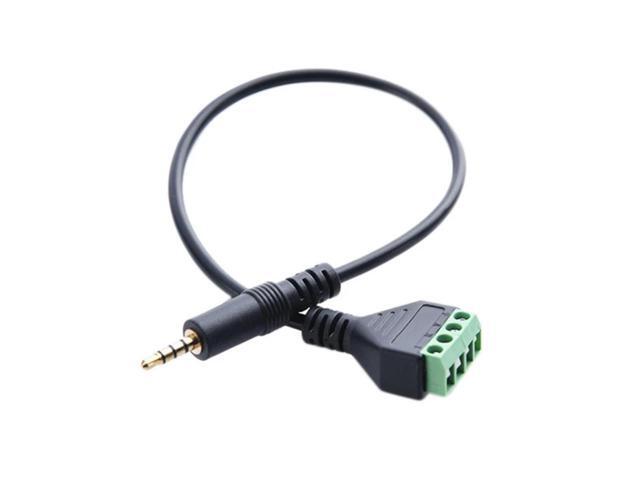Click here for FOR 3.5mm Screw Terminal Adapter Speaker Cable 4-C... prices