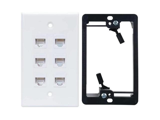 Click here for FOR Cat6 Wall Plate 6 Port With 1 Gang Low Voltage... prices