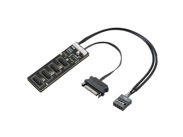 Click here for FOR 9Pin USB Header Splitter With SATA Power Cable... prices