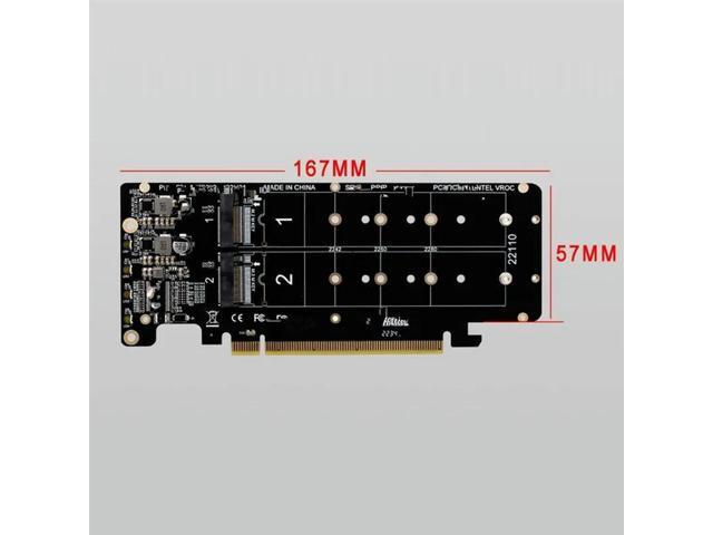 Click here for FOR PCIE 4.0 Dual-Disk PCIeX16 to M.2 M-Key NVME S... prices