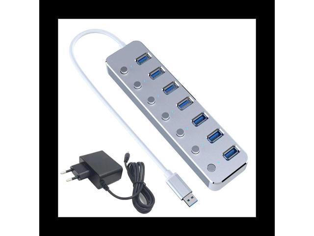 Click here for FOR USB 3.0 Power Adapter 7 Ports Aluminum Alloy S... prices