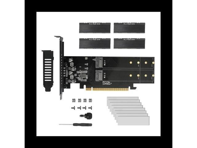 Click here for FOR PCIe To M2 Adapter Card  PCIE X16 4 Port M2 NV... prices