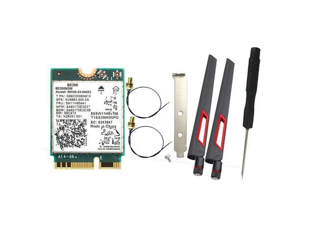 Click here for FOR WIFI 7 BE200 BE200NGW WiFi Card+2PC 10DB BT 5.... prices