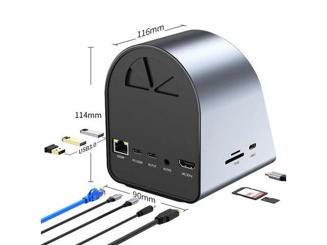 Click here for FOR 10 In 1 USB C Hub Type C 3.0 To 4K HD Adapter... prices