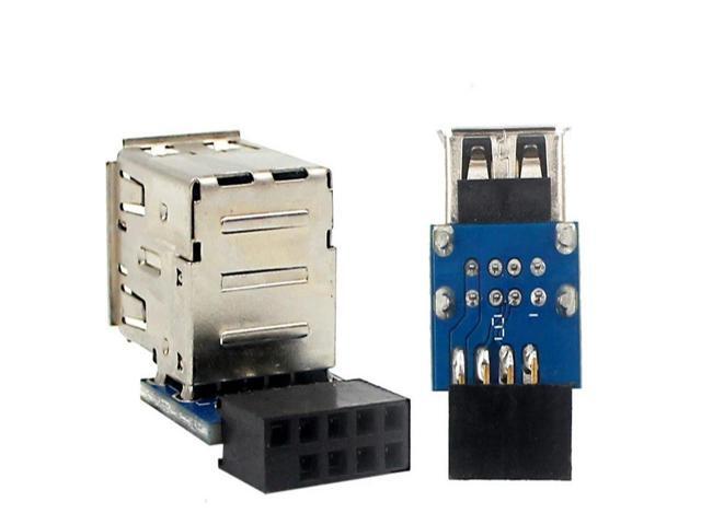 Click here for FOR 2Pcs/lot Motherboard 9Pin to Dual USB2.0 PC Ha... prices