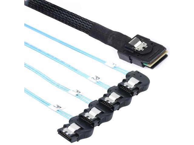 Click here for FOR MINI SAS HD SFF-8087 to 4x SATA Cable - Right... prices