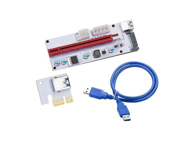 Click here for FOR 60cm PCI-E Card PCIe 1x To 16x Adapter 4Pin 6P... prices