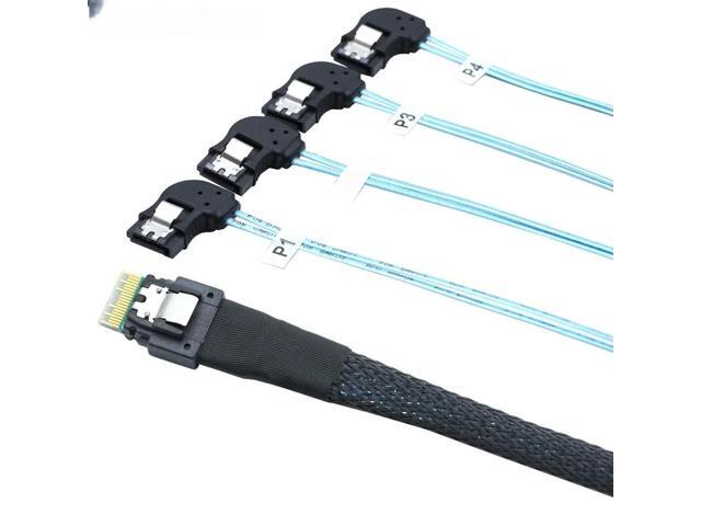 Click here for FOR Fast PCIE Slimline SAS 4.0 38P SFF-8654 4i to... prices