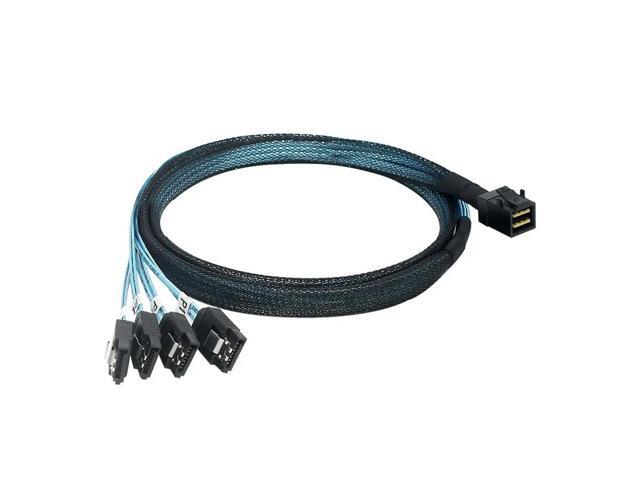 Click here for FOR 12Gb/S MINI SAS Cable SFF-8643 To 4SATA One To... prices