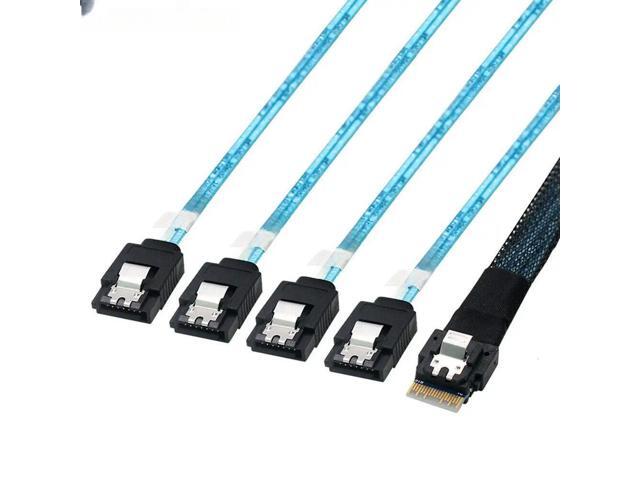 Click here for FOR Slimline SAS SFF-8654 4i 38P to 4 Ports SATA s... prices