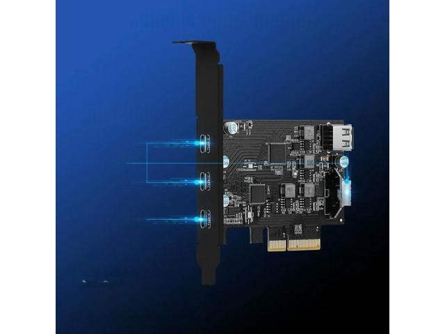 Click here for FOR High Speed 20Gbps PCIE X4 To 3 USB 3.2 TYPE-C... prices