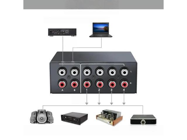 Click here for FOR 4 Way Bi-Directional RCA Stereo Audio Switch S... prices