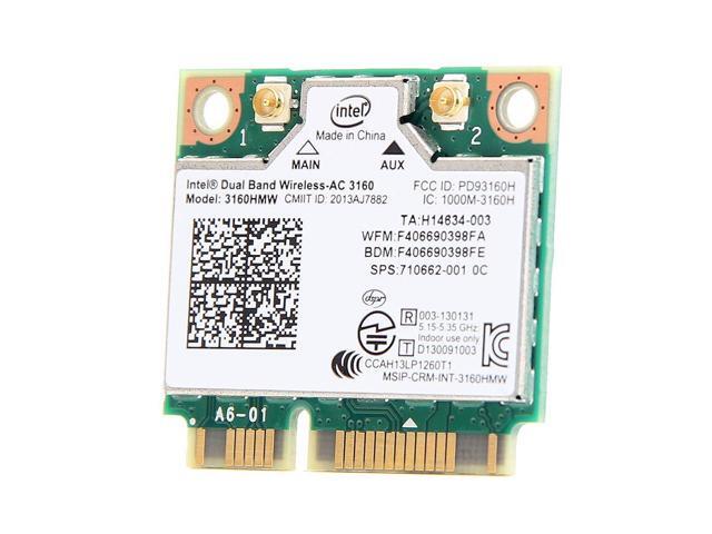 Click here for Intel 3160HMW  mPCIe Dual Band Wireless-AC 3160 80... prices
