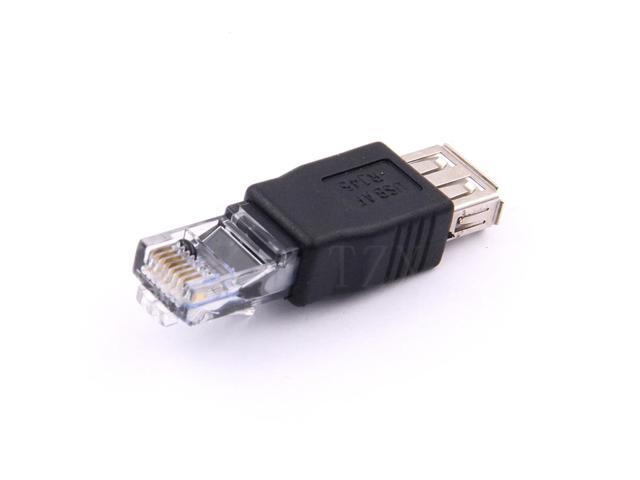 Click here for 1pcs Crystal Head RJ45 Male to USB 2.0 AF A Female... prices