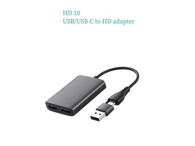 Click here for FOR HD10 USB3.0 USB C To 2 HDTV Adapter Dual 4K Di... prices