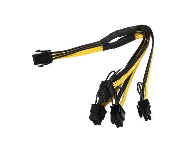 Click here for FOR Pcie GPU 6Pin 1 To 4 Way 6+2Pin Female To Male... prices