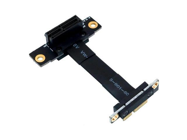Click here for FOR 5CM PCIE X1 Riser Cable Dual 90 Degree Right A... prices