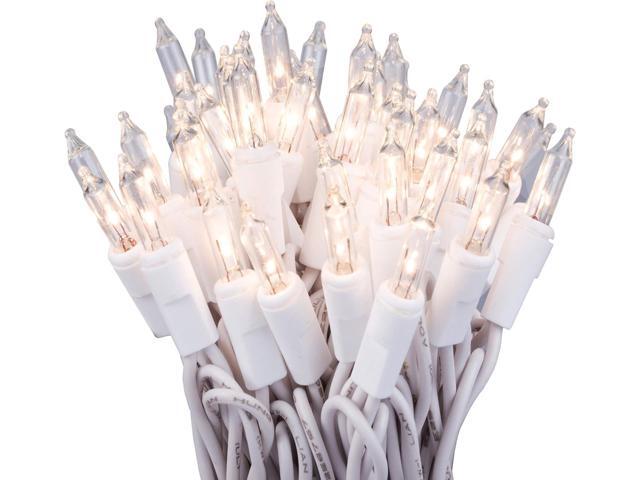 Click here for 612 Vermont 100 Clear Christmas Lights on White Wi... prices