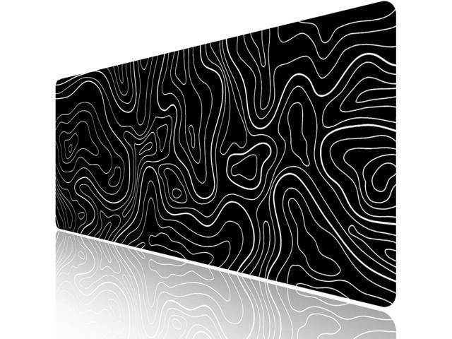 Click here for Large Gaming TOPO Keyboard Mouse Pad Black Topogra... prices