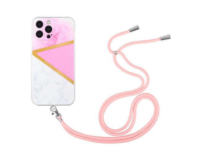 Click here for For iPhone 14 Lanyard Stitching Marble TPU Case Pr... prices
