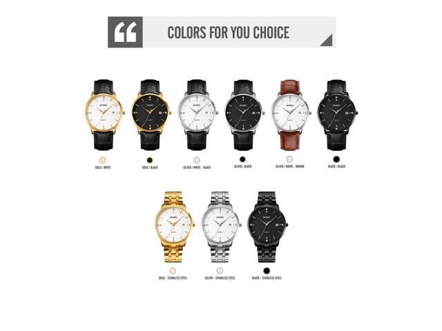 Click here for SKMEI 1801 Men Casual Calendar Quartz Watch(Gold a... prices