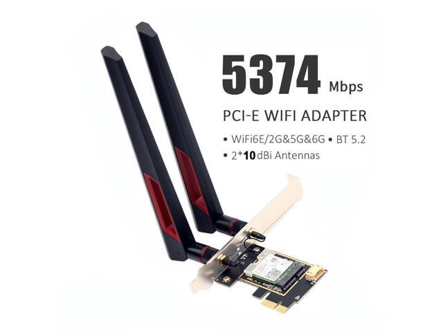 Click here for TD-10DB 5374Mbps Wi-Fi 6E Intel AX210 PCI-E WiFi A... prices