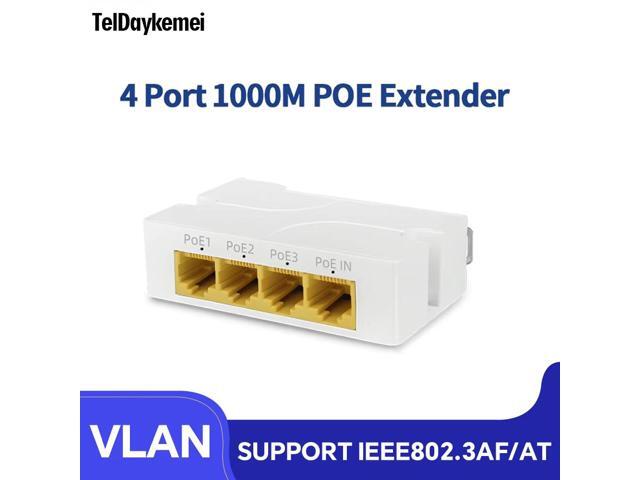 Click here for TelDaykemei 4 Port 100/1000M POE Extender Gigabit... prices