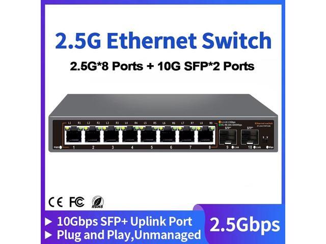 Click here for TelDaykemei 8+2 Ports 2.5G Ethernet Network Switch... prices