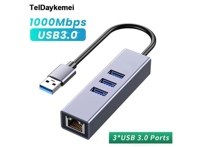 Click here for TelDaykemei USB 3.0 HUB 1000Mbps 3 Ports HUB USB t... prices