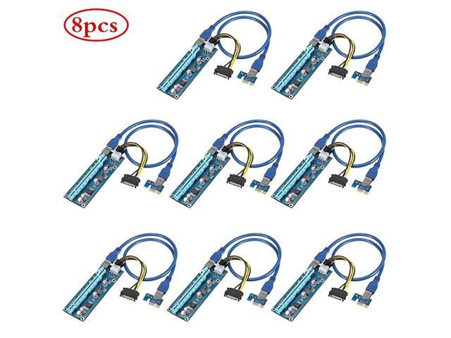 Click here for PCIe Riser 8 Pack GPU Riser Adapter Card PCI Expre... prices