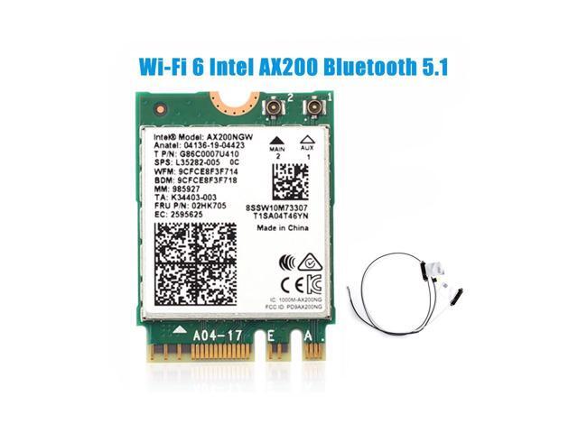 Click here for 3000Mbps WiFi 6 Intel AX200 Bluetooth 5.1 M.2 Key... prices