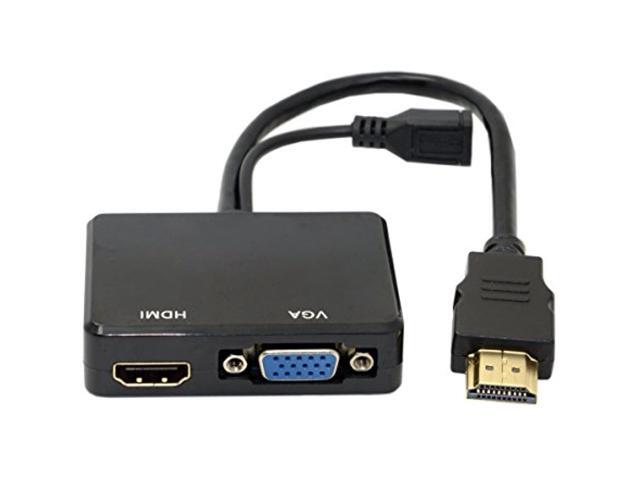 Click here for Hdmi To Vga & Hdmi Female Splitter With Audio Vide... prices