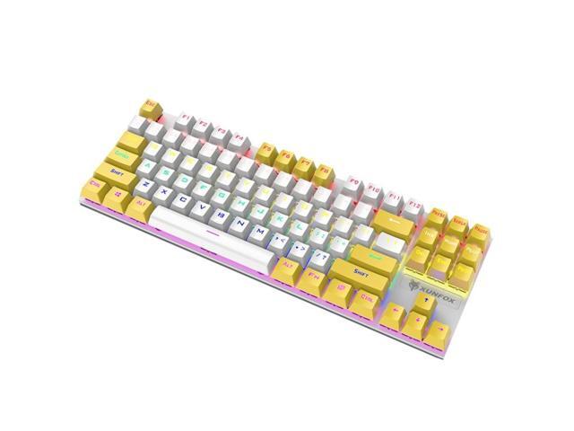 Click here for XUNFOX K80 87 Keys Wired Gaming Mechanical Illumin... prices