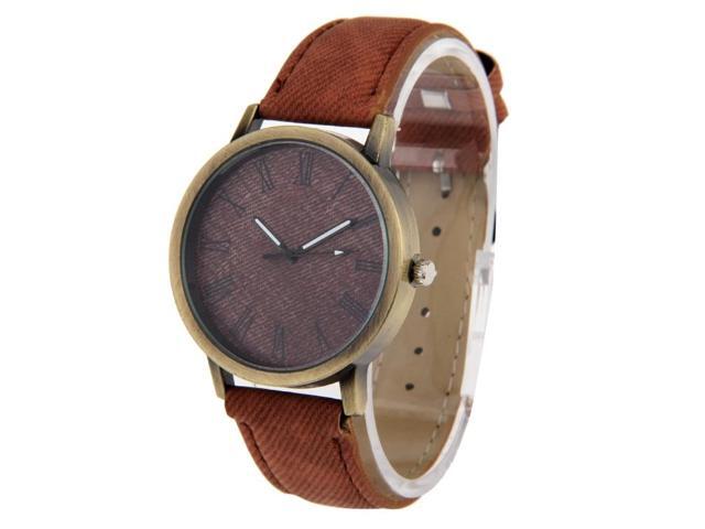 Click here for Denim Texture Style Round Dial Retro Digital Displ... prices