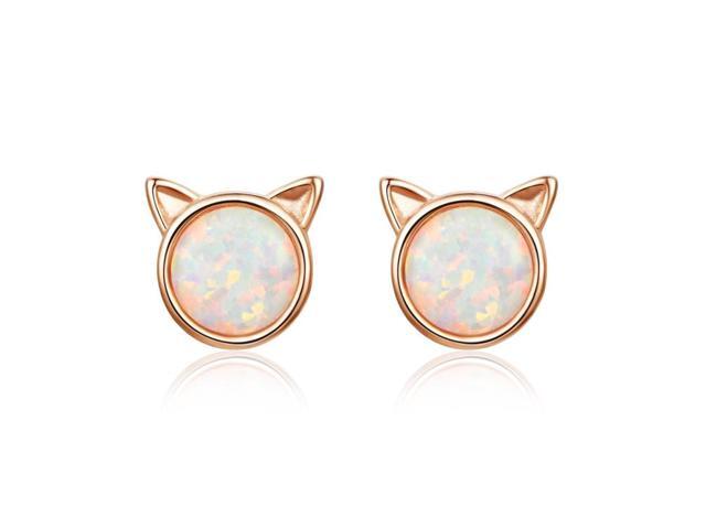 Click here for DIY Earrings Cat Sterling Silver Earrings Zircon E... prices