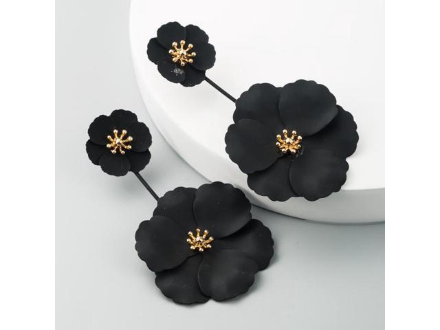 Click here for 1 Pair Boho Style Earrings Alloy Flower Long Earri... prices