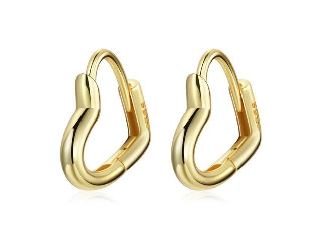 Click here for S925 Sterling Silver Heart-shaped Hollow Ear Stud... prices