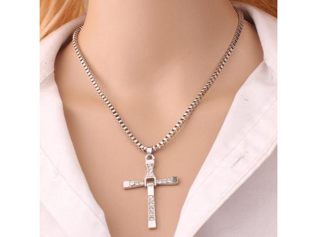 Click here for Fashion Rhinestone Cross Pendant Encrypted Box Nec... prices