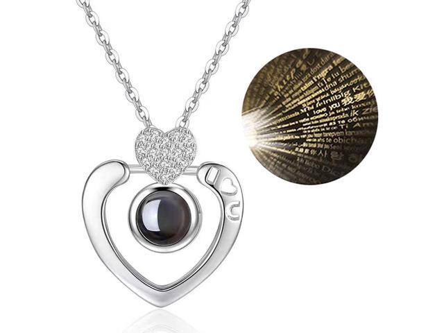 Click here for 100 Language I Love You Projective Girl Two Heart... prices