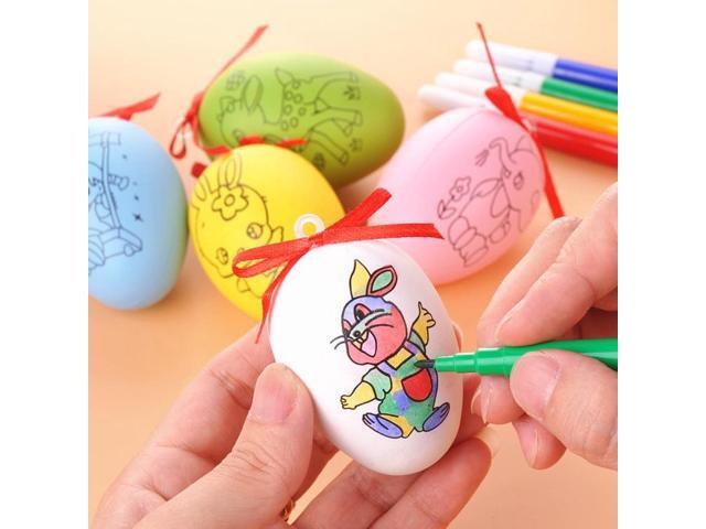 Click here for 4 PCS Handmade Cartoon Painted Easter Eggs Childre... prices