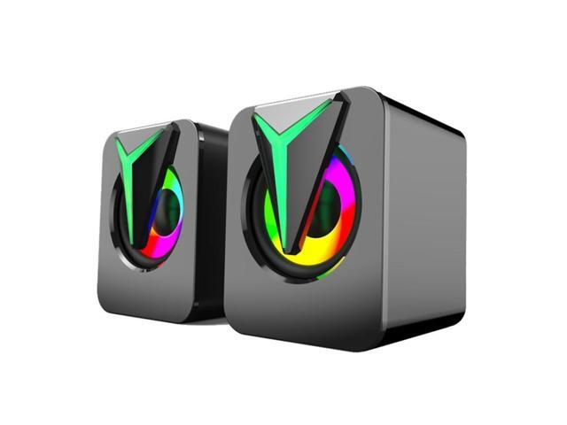 Click here for FT-25-1 RGB Colorful Lighting Desktop Computer Spe... prices