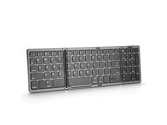 Click here for B089 Bluetooth Foldable Keyboard with Numeric(Silv... prices