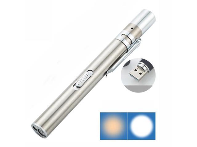 Click here for Flashlight Pupil Pen Light Yellow White Dual Light... prices