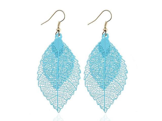Click here for Double-layered Leaves Tassel Earrings Simple Retro... prices
