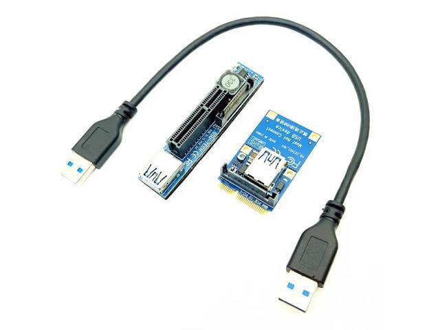 Click here for PCI-E Riser Mini PCIE to PCIE X4 Extension Port Ad... prices